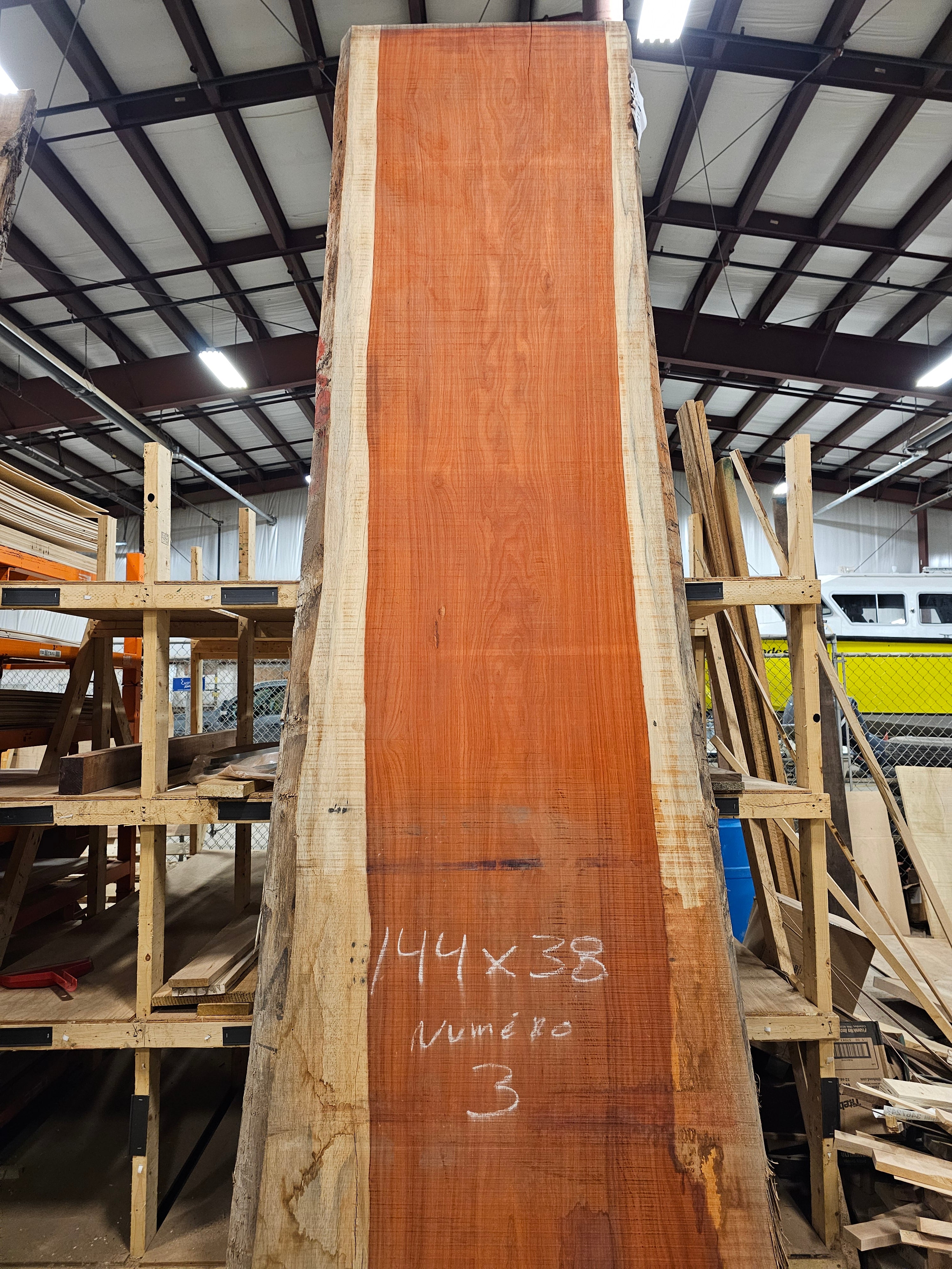 Padauk Live Edge Slab p1 – London Lumber