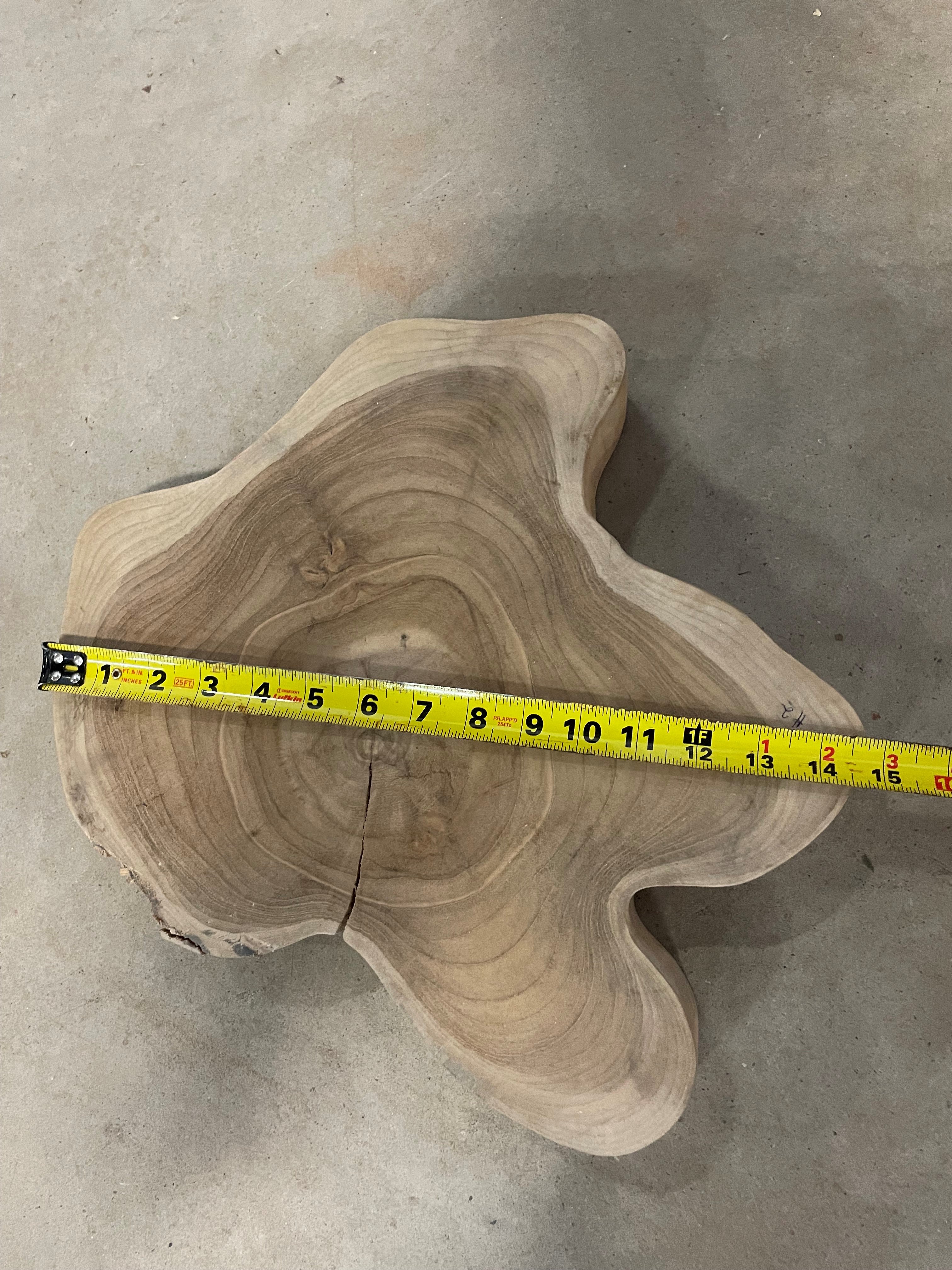 Teak Plantation Medium Crosscut Cookie #T2 – London Lumber